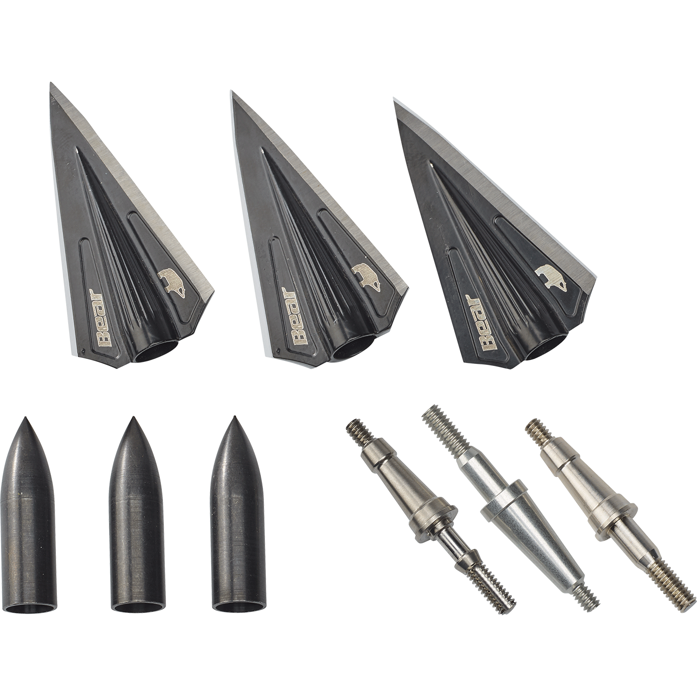 Bear Razorhead Variable Weight System Single Bevel Broadhead Kit ...