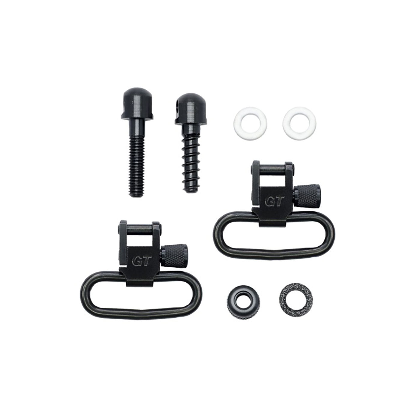 GrovTec Machine & Wood Screws Set Black Oxide Finish - 1.25 Loops Pair ...