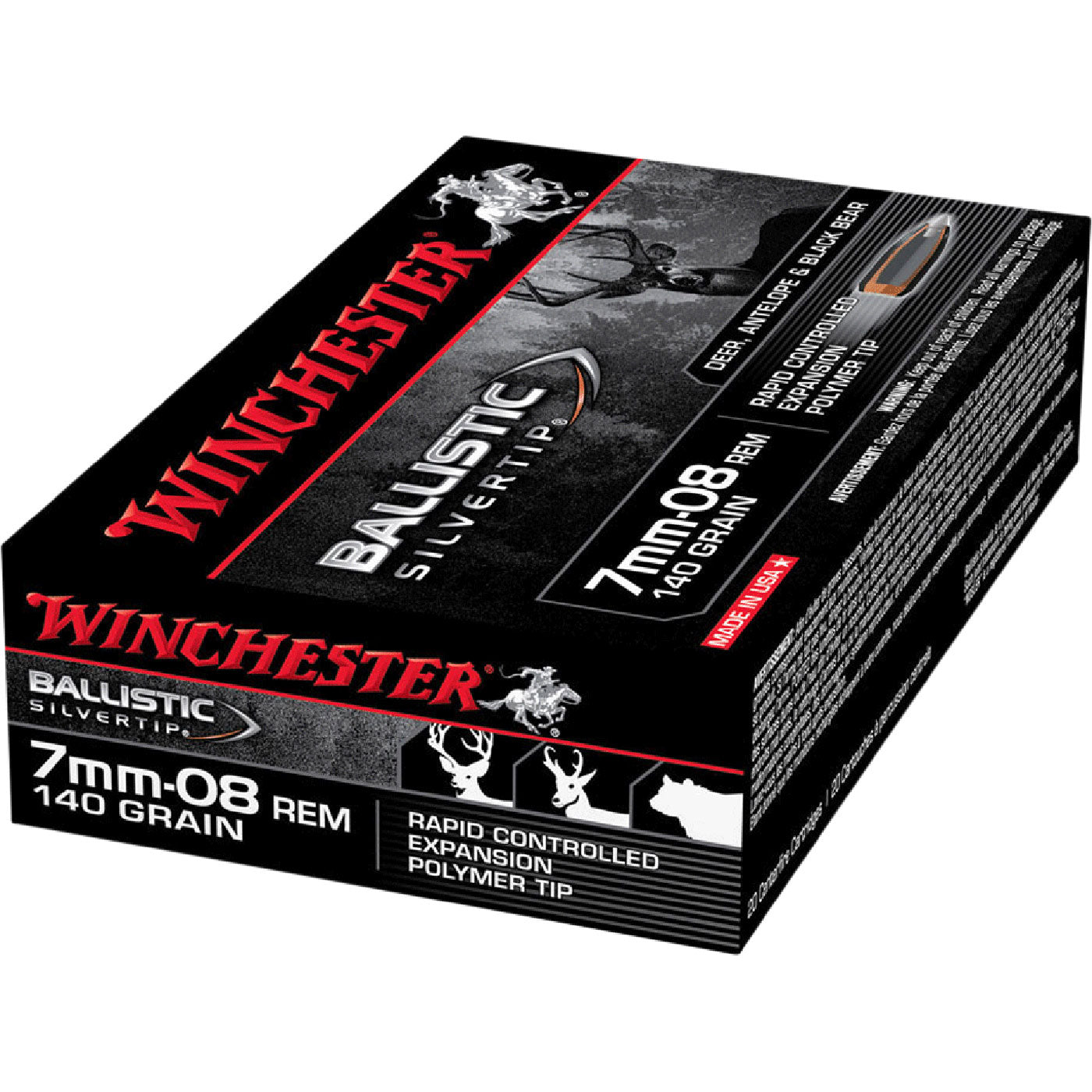 Winchester Ballistic ST 7MM-08 140gr PT Centre Fire Ammo - 20 Rounds ...
